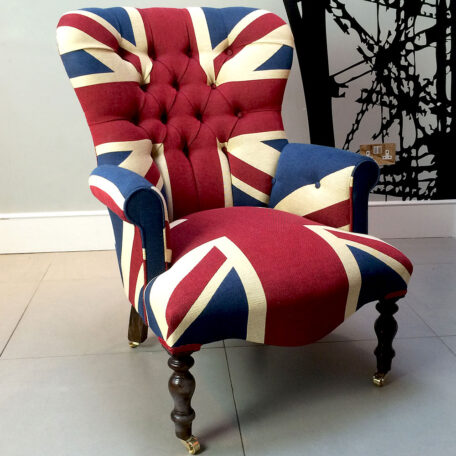 Winston Union Jack Chair | napoloeonrockefeller.com hand-crafted seating