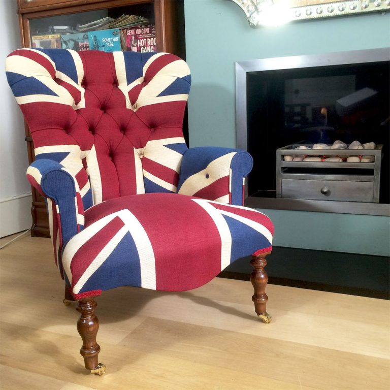 Winston Union Jack Chair | napoloeonrockefeller.com hand-crafted seating