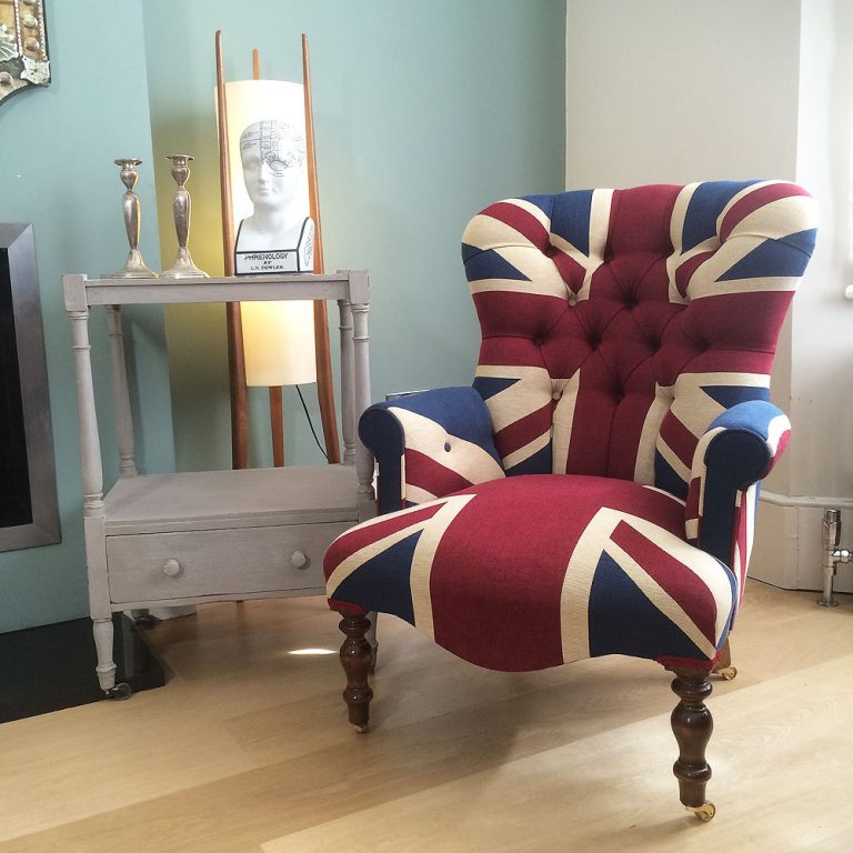 Winston Union Jack Chair | napoloeonrockefeller.com hand-crafted seating