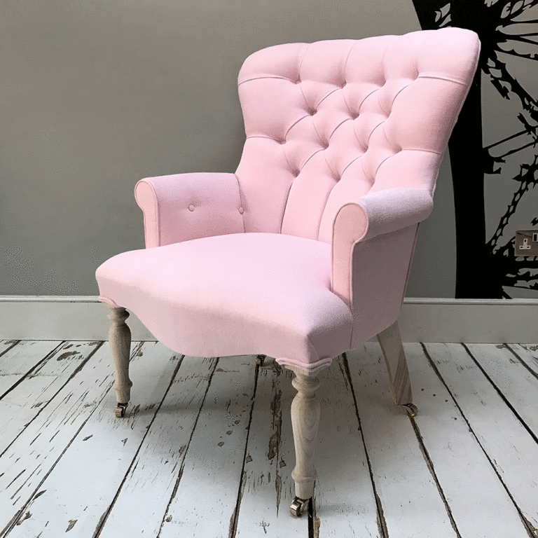 Rose Pale Pink Armchair | NapoleonRockefeller – Vintage and retro ...